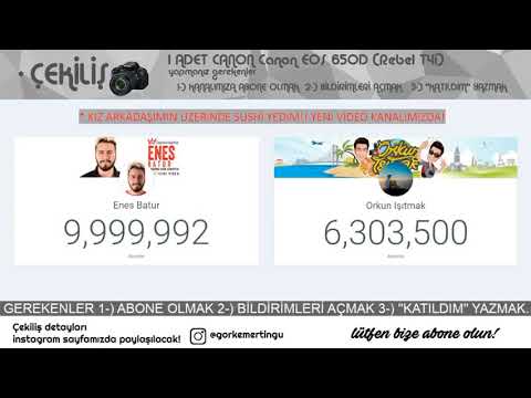 ENES BATUR 10 MİLYON OLDU 🥳