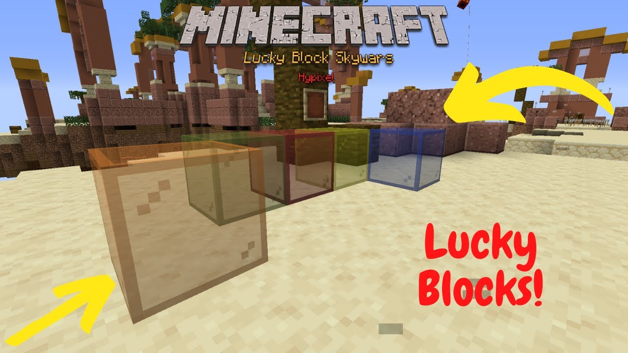 IT'S SKYWARS BUT WITH LUCKY BLOCKS! - Minecraft Hypixel Minigame - YouTube