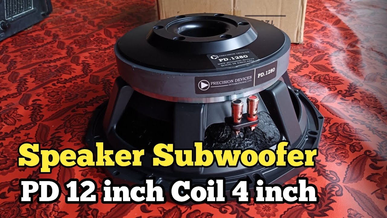 Speaker subwoofer PD 12 inch voice coil 4 inch cocok untuk Sound ...