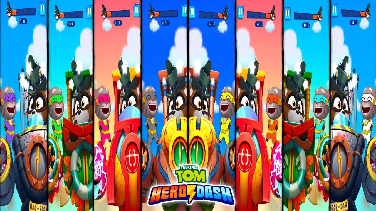 TALKING TOM HERO DASH // LEGENDRY HERO TOM - 8 COLOUR SUIT & 2 TIME'S ...
