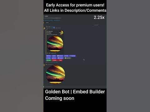 Golden Bot Embed Builder! Easiest way to make Discord Embeds! - YouTube