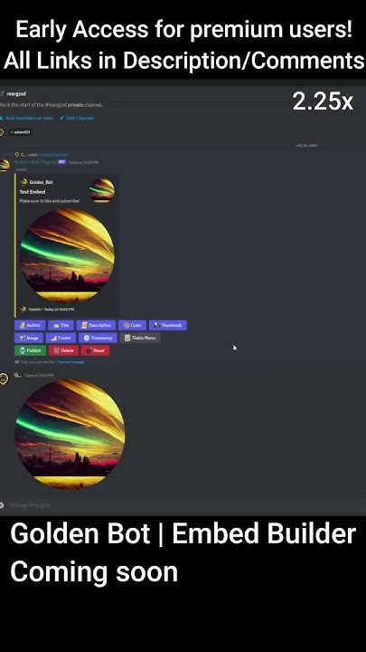 Golden Bot Embed Builder! Easiest way to make Discord Embeds! - YouTube