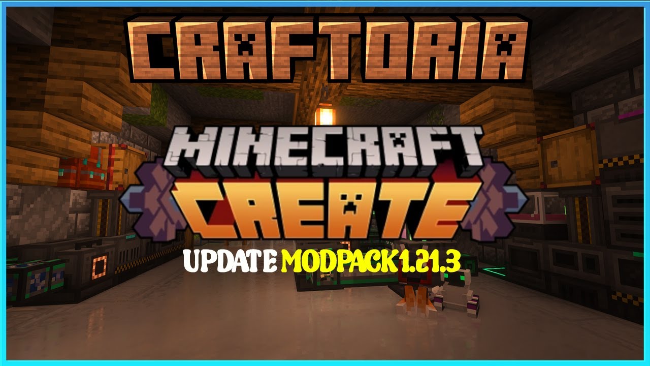 CHEGOU O CREATE NA NOVA UPDATE !!! CRAFTORIA ( MINECRAFT 1.21.1 + MODS ...