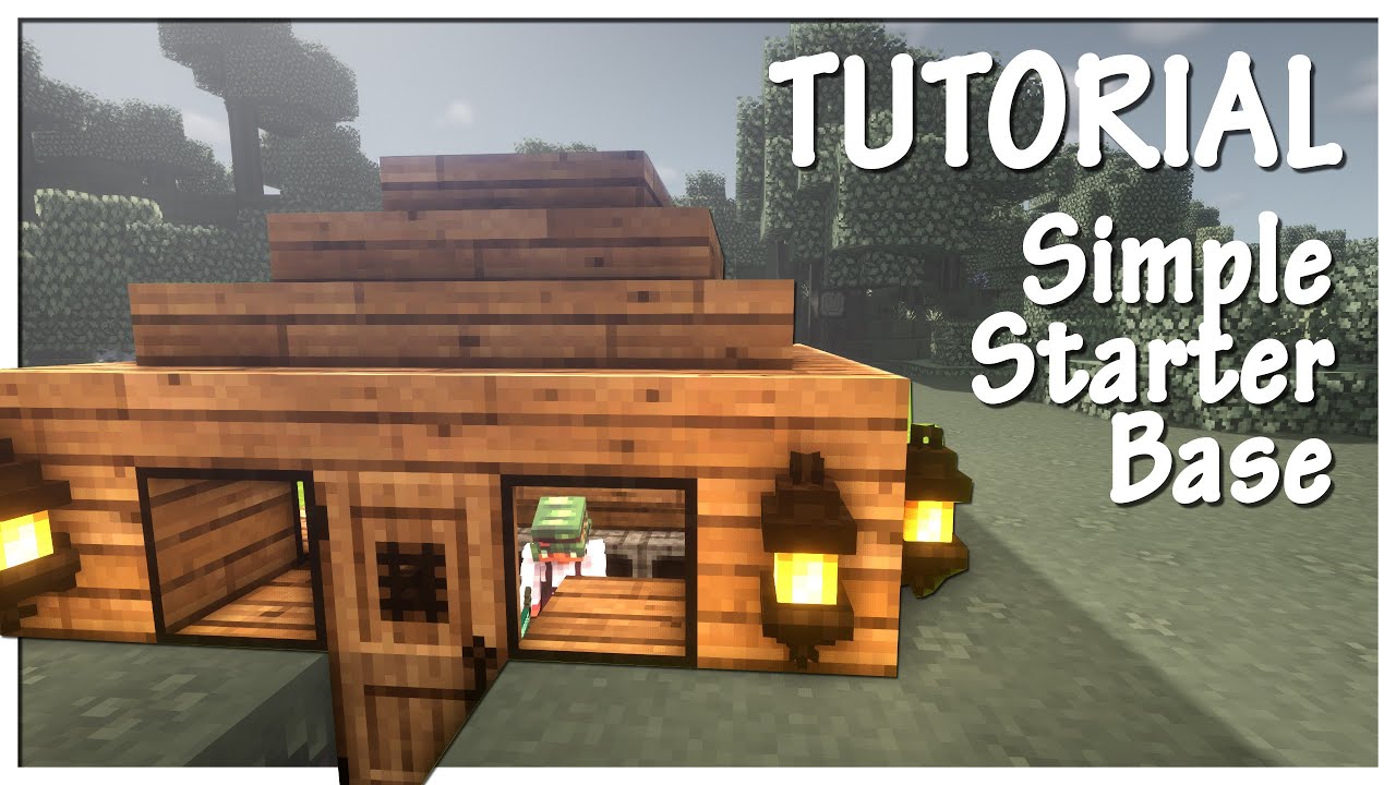 How to build a simple survival base | Minecraft Timelapse - YouTube
