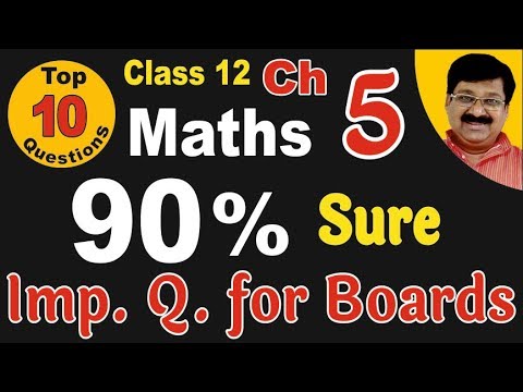 Important Question Maths for Class 12, Continuity & Differentiability ...