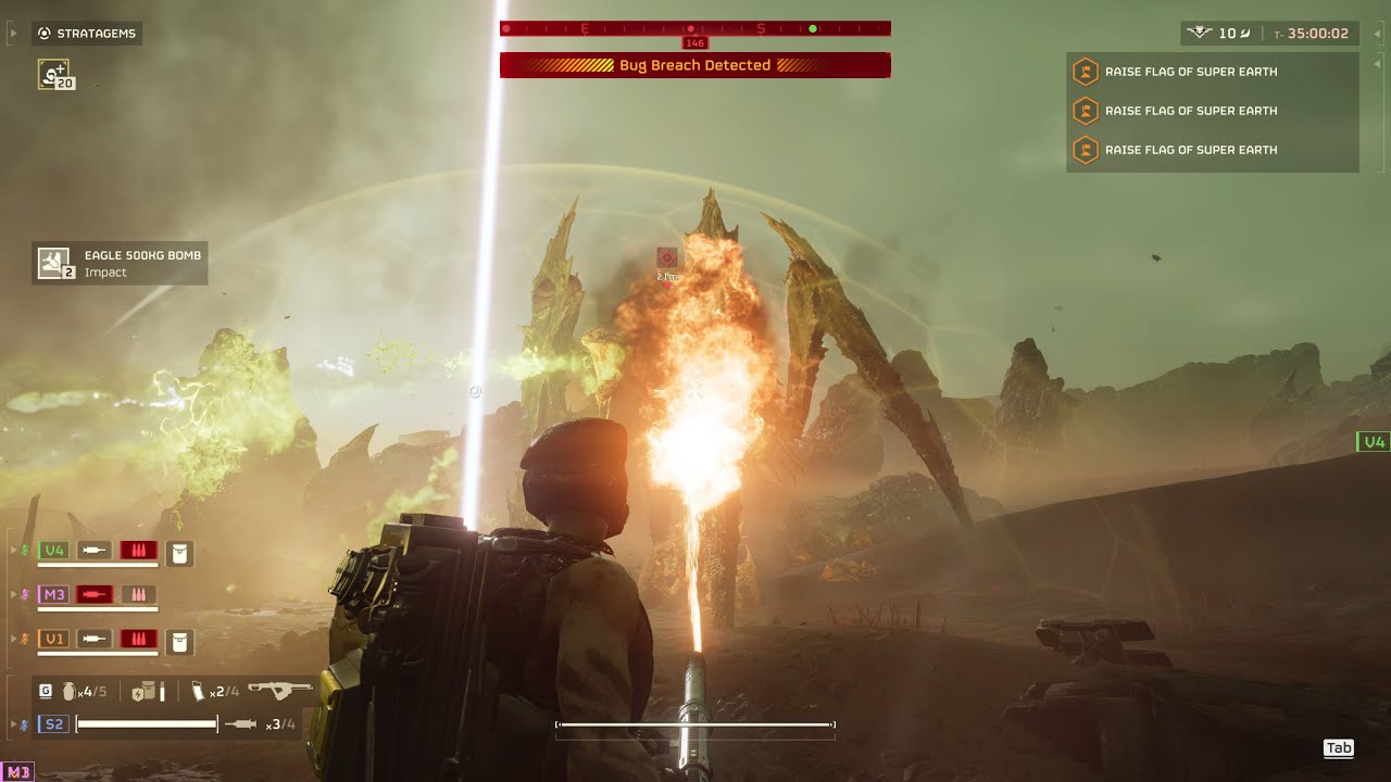 Battle with Terminids - Super Helldive Difficulty - 4K Quality ...