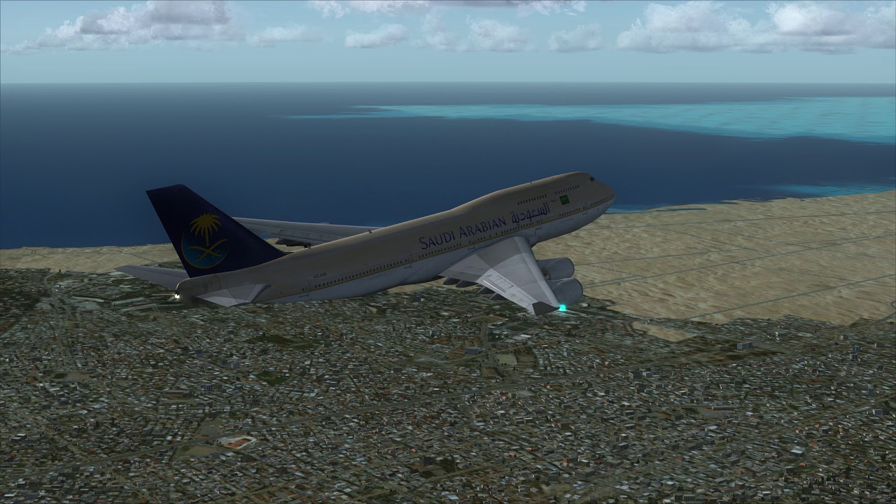 Inverted SAUDIA 747 Crash at Jeddah - YouTube