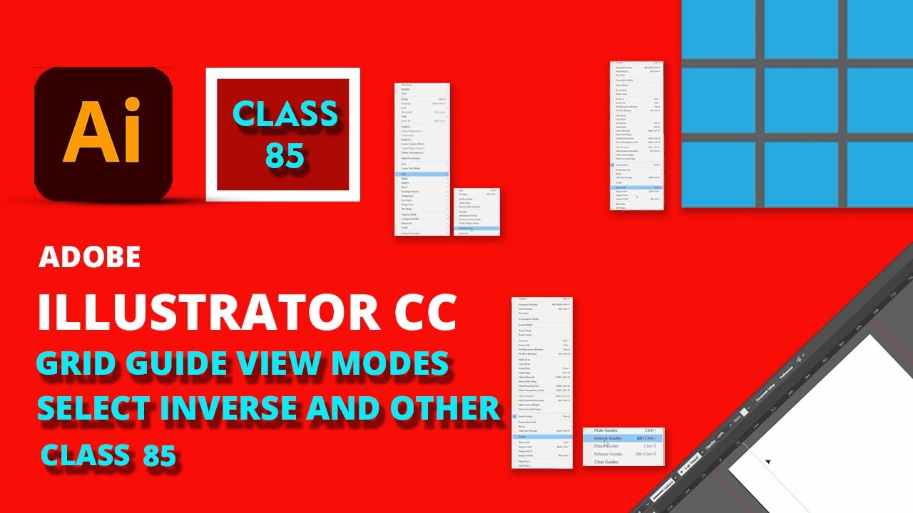 Adobe Illustrator Essential Training - Class 85 Grid - Guide - YouTube