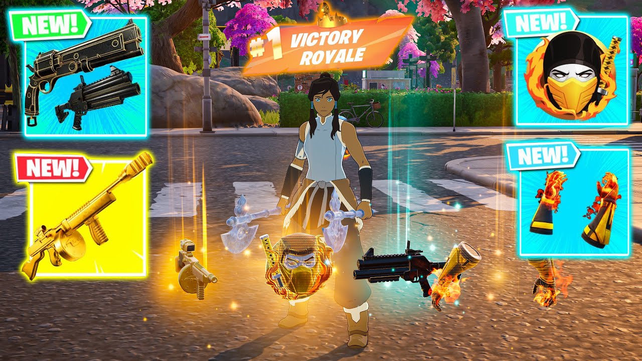 KORRA vs SCORPION'S KOMBAT KIT MYTHIC NEW 3 MEDALLIONS & ALL MYTHICS ...