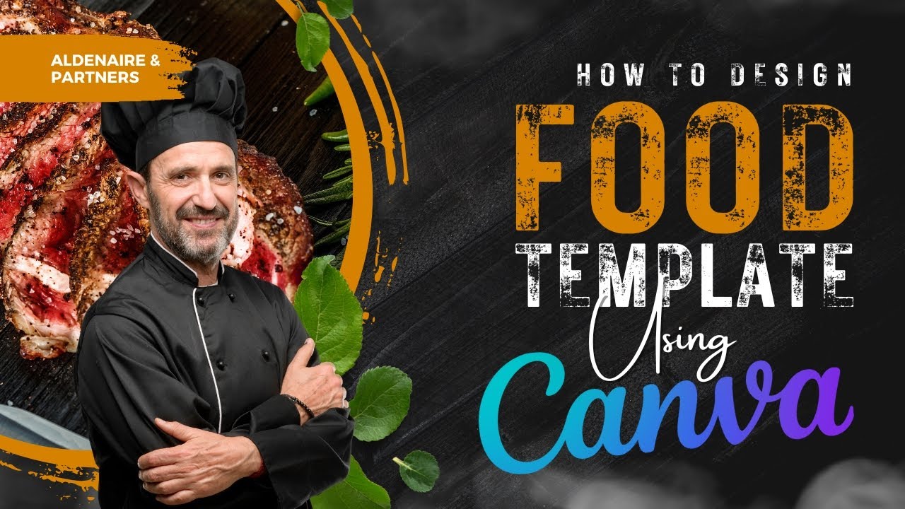 How to design a food template using CANVA without any idea in your mind ...