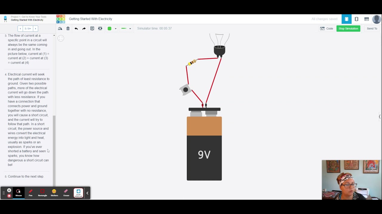 Circuit design Getting Started With Electricity | Tinkercad Part 2 ...