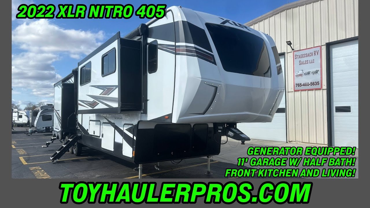 2022 XLR NITRO 405 TOY HAULER WALKTHROUGH AT STAGECOACH RV! FRONT ...