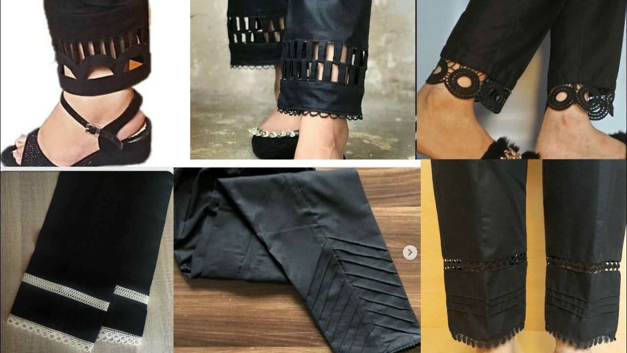 25+ Stylish Black Trousers Design l Latest Capri Trousers Design 2024 l ...