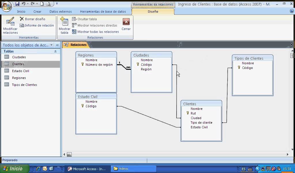 28 Cómo exigir integridad referencial a las relaciones - YouTube