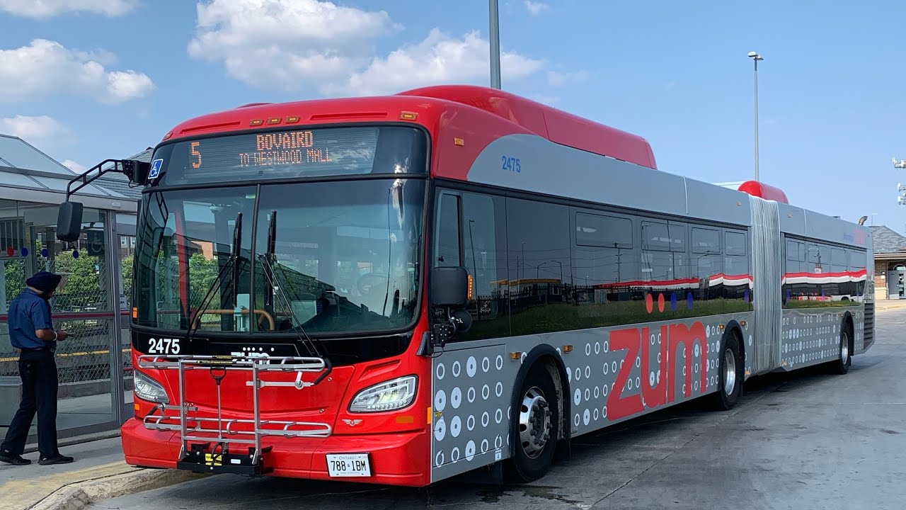 Brampton Transit Ride Video on 2475 on route 5 Bovaird to Trinity ...