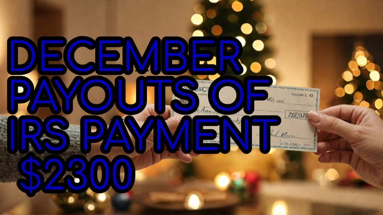 IRS December Payments: $2,300 Stimulus for Social Security, SSI, and ...