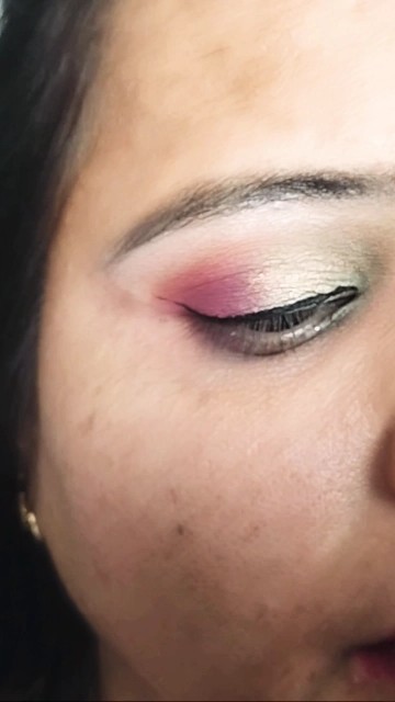 simple easy eye makeup & double colour eye makeup 🖌️ practice time 😀 # ...