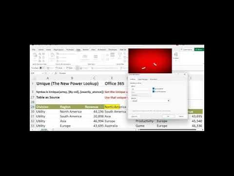 Supercharge Your Excel Skills with the Unique Function #excel #exceltutorial #shorts - YouTube