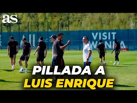 La PILLADA a LUIS ENRIQUE en un ENTRENAMIENTO: escuchen atentamente quién es el BALÓN de ORO para ÉL