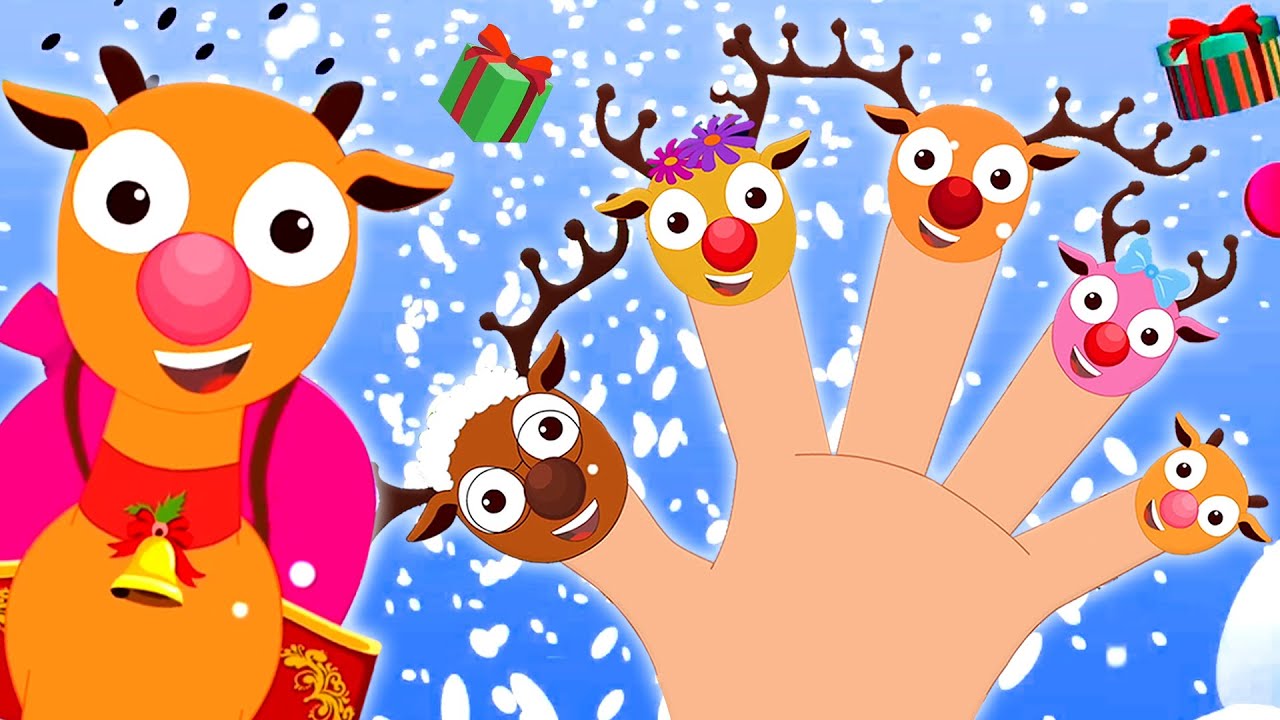 Reindeer Finger Family | Christmas Songs for Kids | Finger Family ...