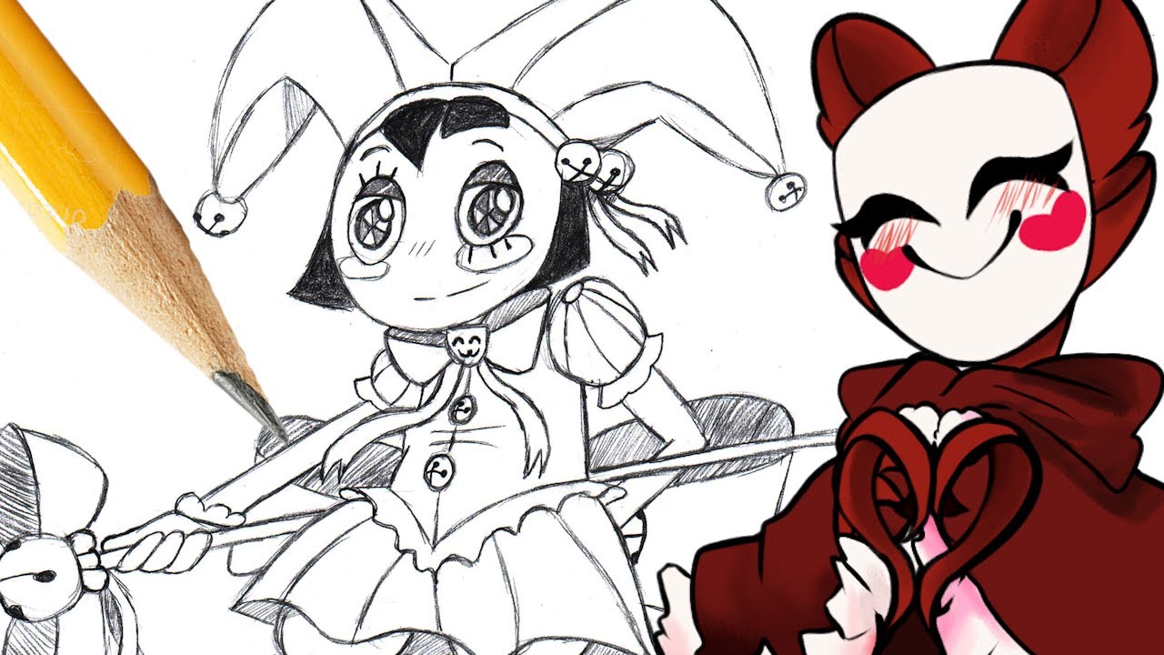 Gangle's Voice Actor Tries to Draw Anime Pomni for NYCC - YouTube