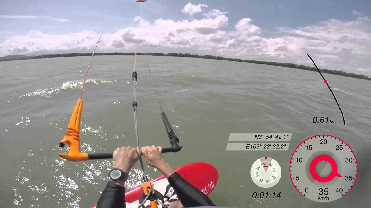 Kite Foiling is so quiet... cruising upwind... - YouTube