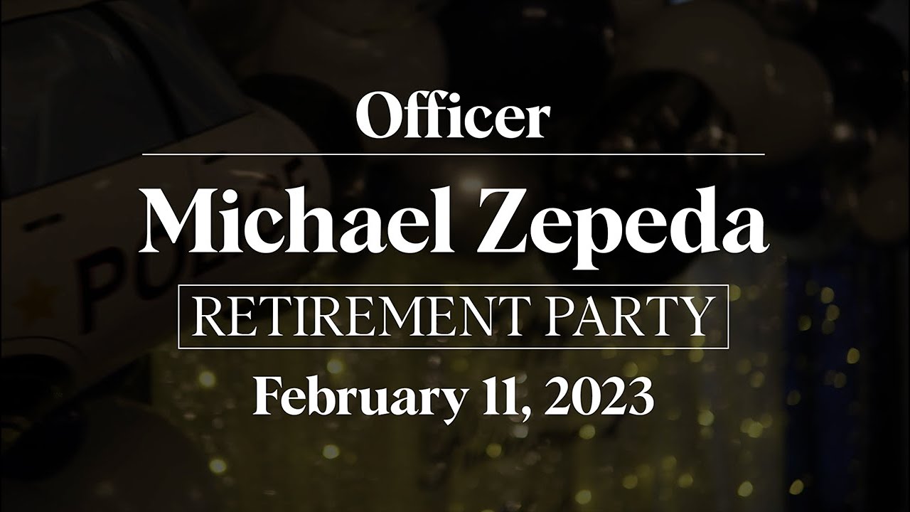 Michael Zepeda Retirement Party Short Version - YouTube