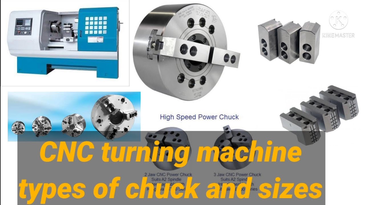 CNC machine chuck and sizes - YouTube