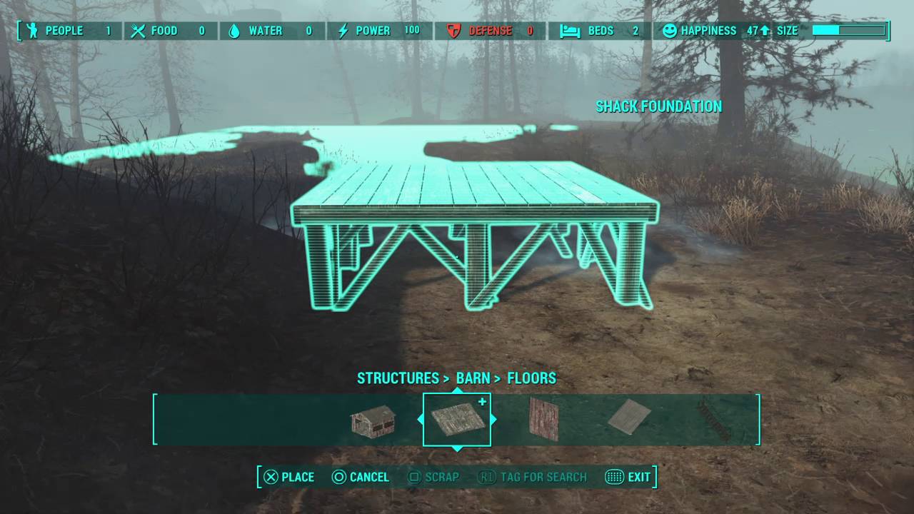 Fallout 4: Longfellow's Cabin - Making The Ground More Usable Part 1 ...