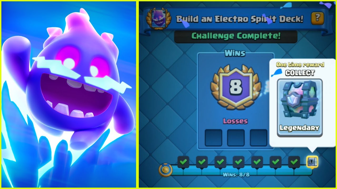 BEST ELECTRO SPIRIT CHALLENGE DECK | EASY 8-0 WIN with Valkyrie LOG ...
