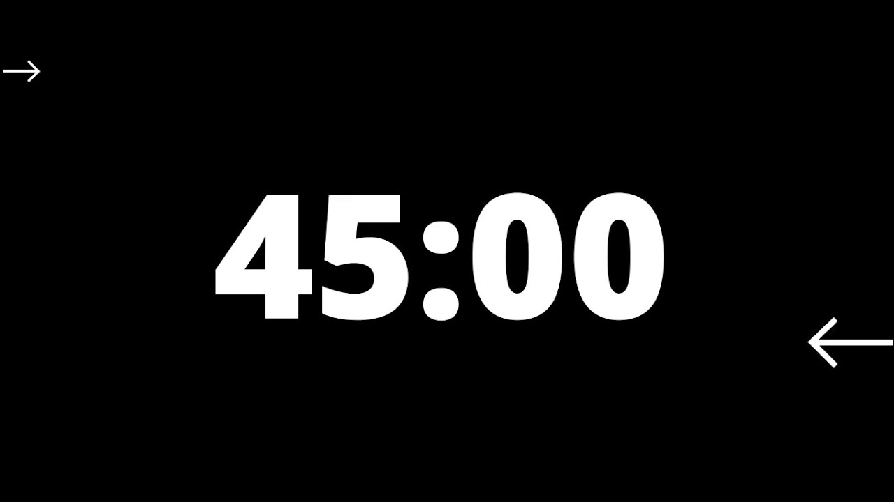 45 Minute Timer | Set 45 Minute Countdown Timer #45minutetimer # ...