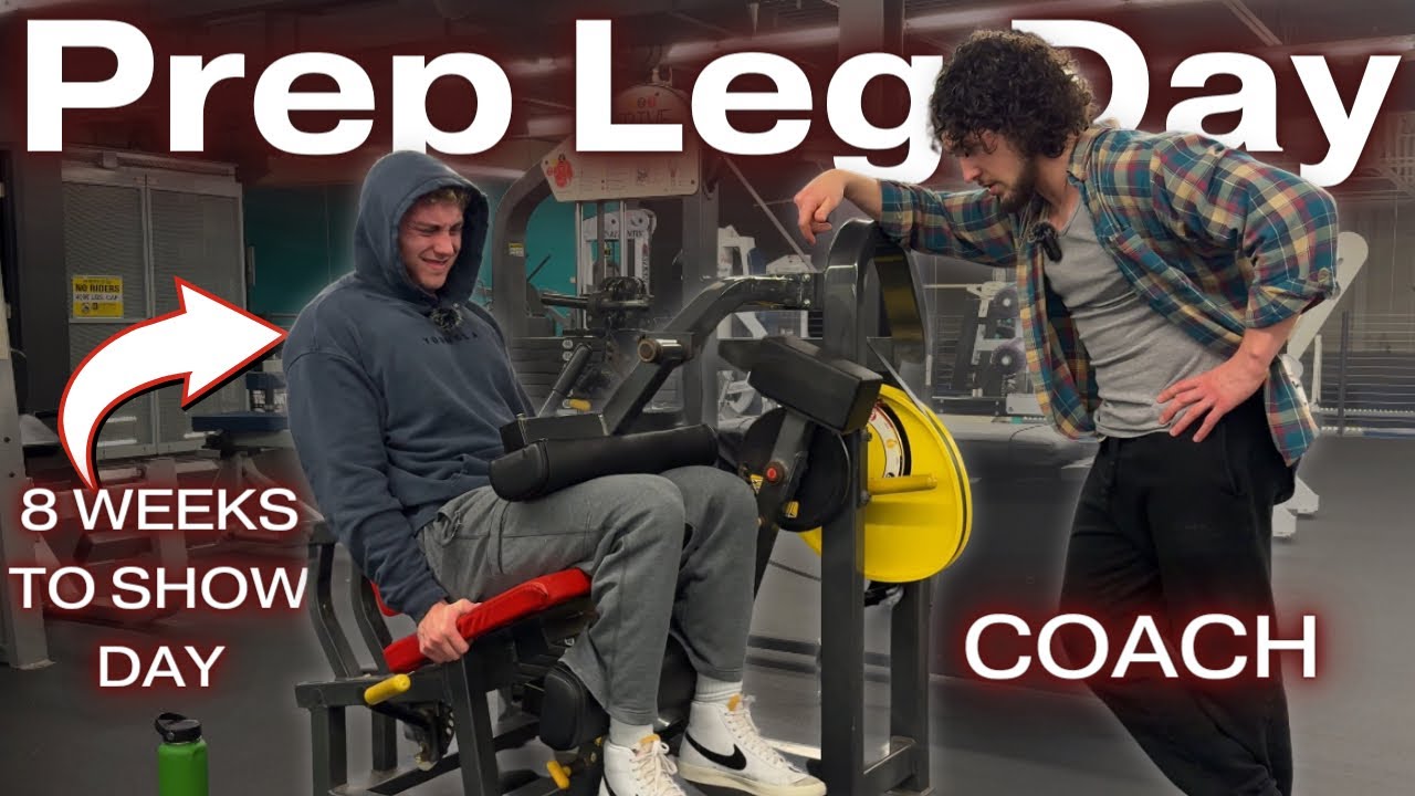 Pushing client HARD on his 1st leg day of prep - YouTube