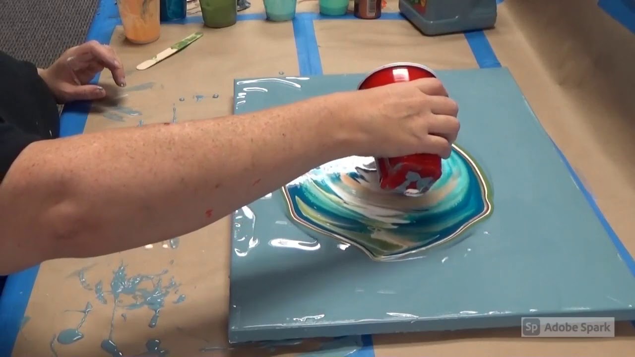 Acrylic Pour Painting Abstract Sea Turtle - YouTube