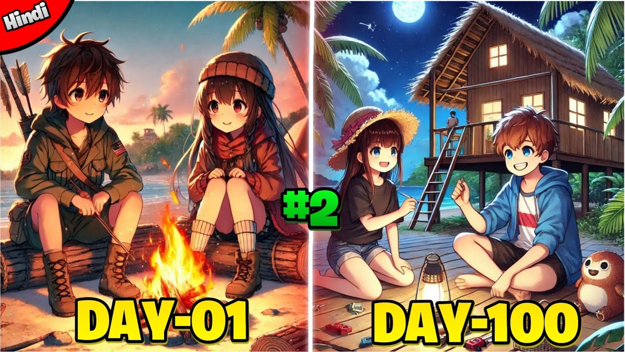 Survive On Deserted Island With A Beautiful Girl || #anime #explain # ...