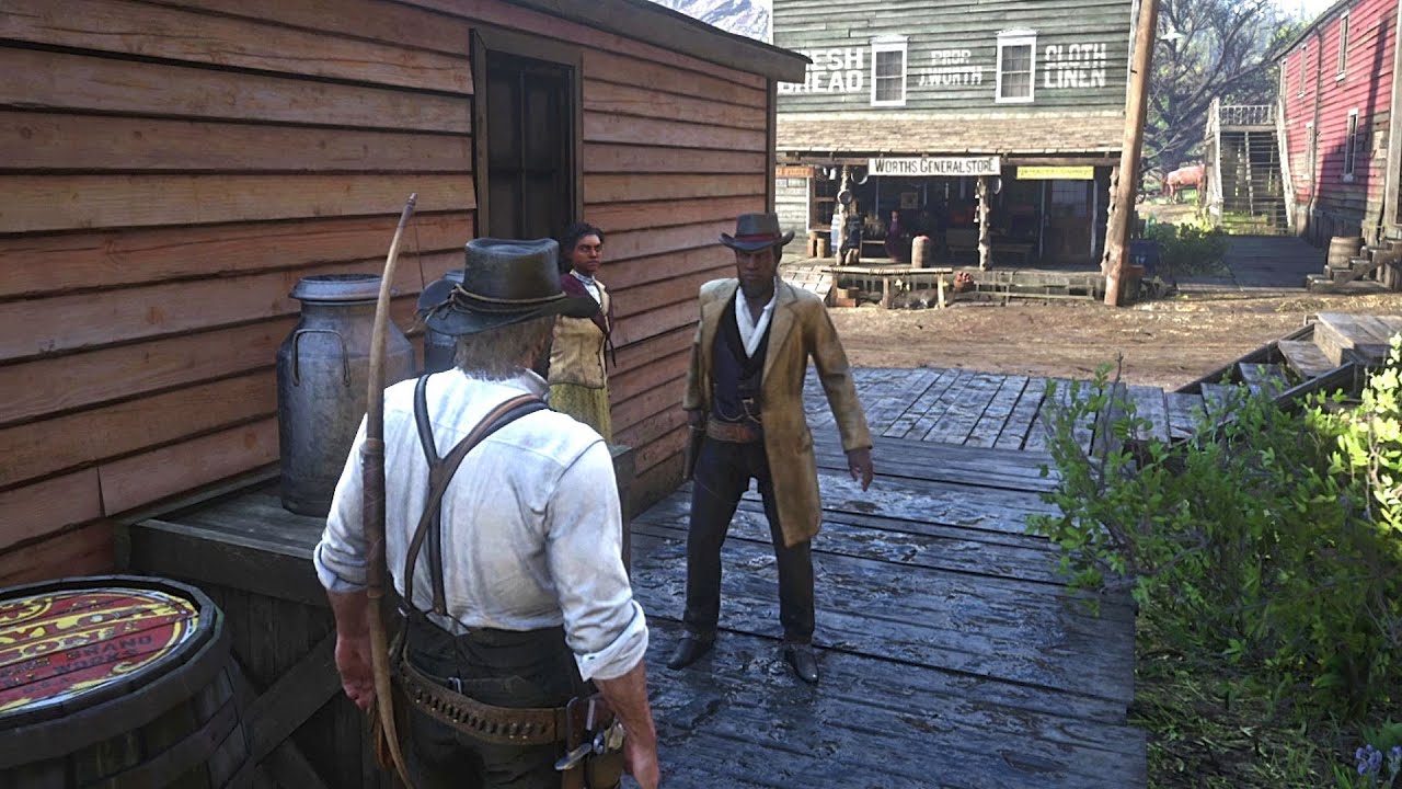 RDR2 - If Arthur approaches Foreman from the other side, he will run ...