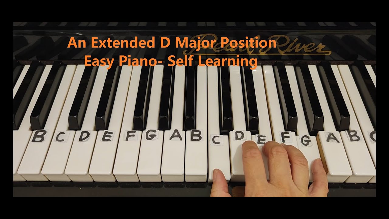 [P 35] An Extended D Major Position - Easy Piano #shorts - YouTube