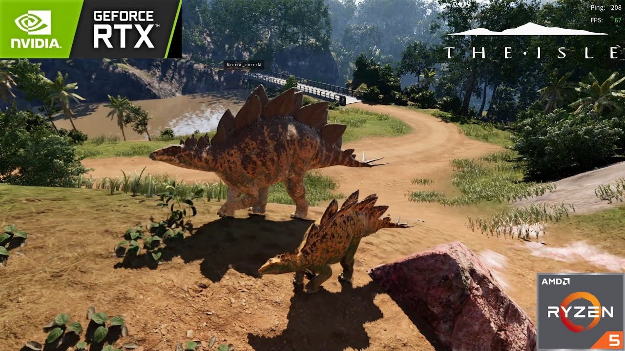 The Isle EVRIMA Gateway map Stress Test, Low settings, DLSS off, RTX ...