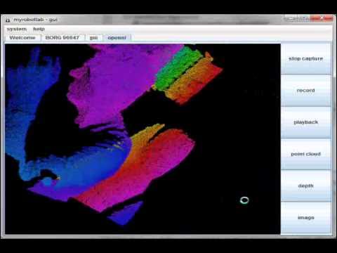 Realtime Point Cloud with MyRobotLab + Kinect + OpenNI - YouTube