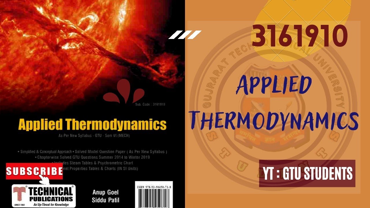 3161910 Applied Thermodynamics Technical Publication Book As Per GTU 3161910 Applied Thermodynamics Technical Publication Book As Per GTU