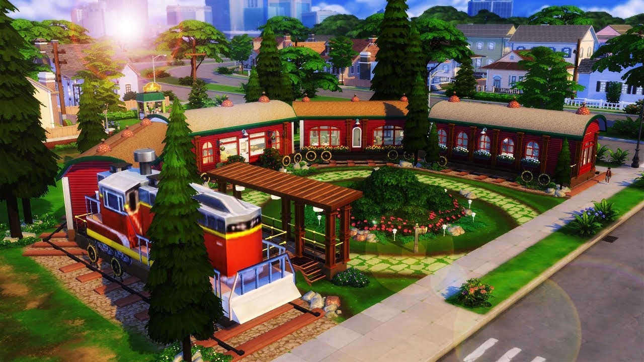 CASA LOCOMOTIVA (Train House) │The Sims 4 (Speed Build) - YouTube