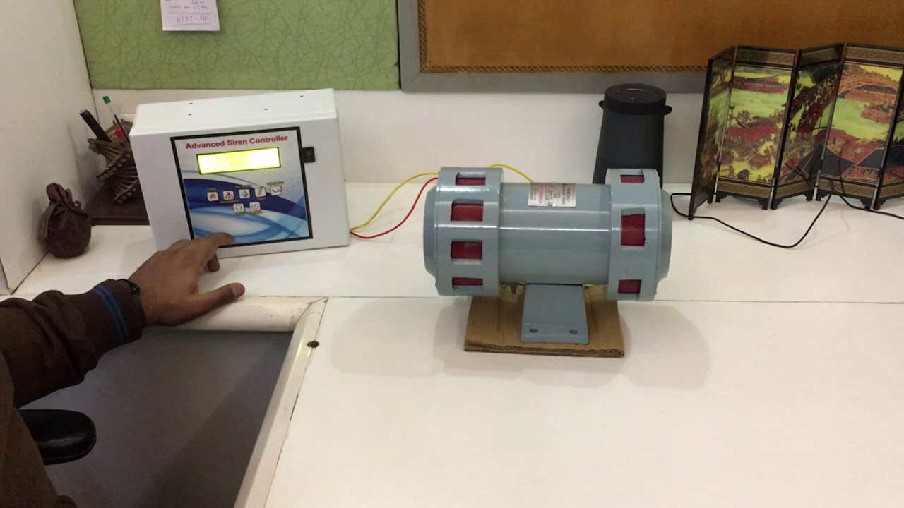 Industrial Siren with Controller & timer - YouTube
