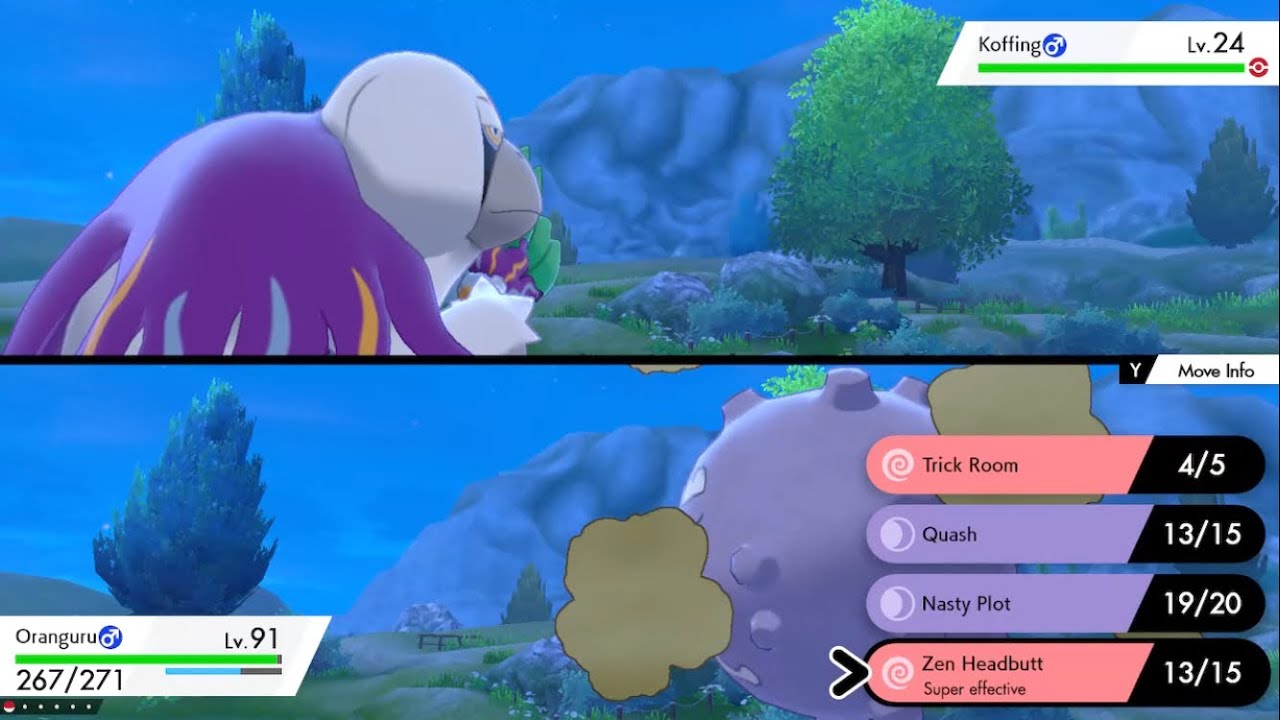 ORANGURU - ZEN HEADBUTT (POKEMON SHIELD) - YouTube