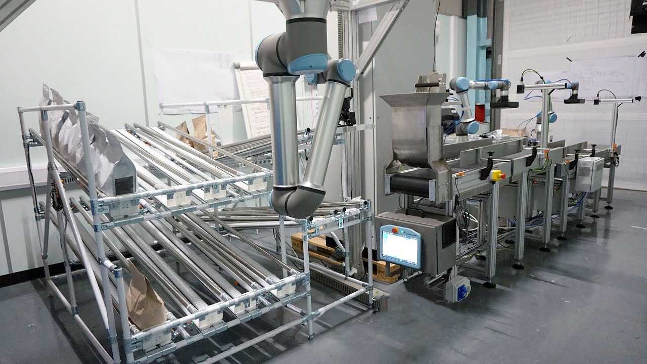 Automated labeling solution with cobots - Sorion Electronics - YouTube