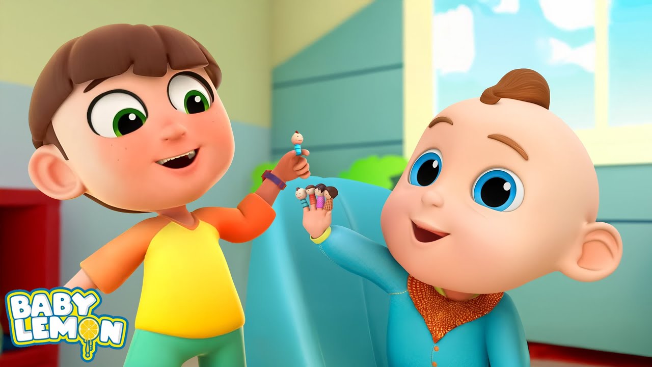Finger Family Nursery Song for Kids Sing-Along with Baby Lemon - YouTube