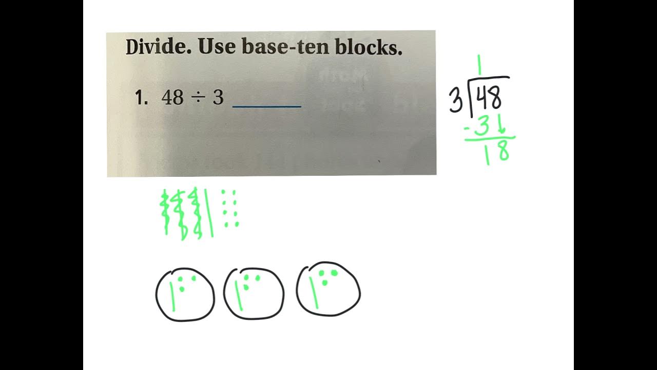 4th grade GoMath lesson 4.9 model division with regrouping - YouTube