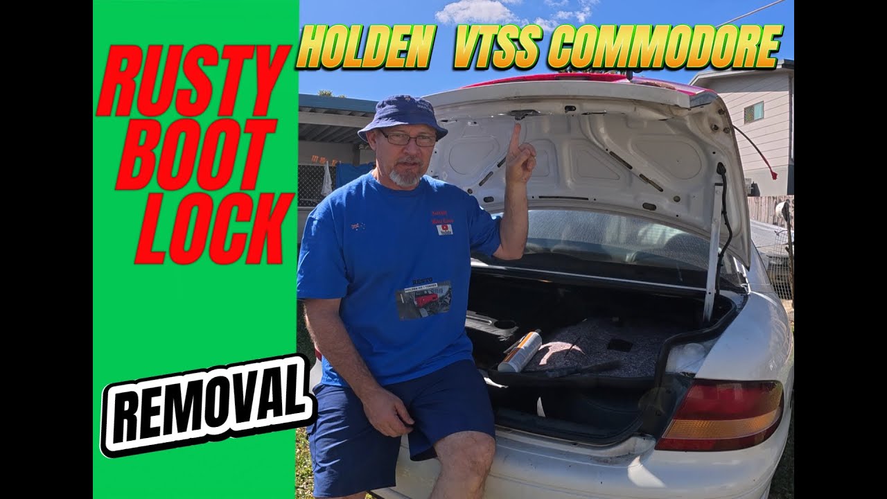 "HIDDEN RUST" VT SS Commodore boot lock removal #HOLDEN#COMMODORE# ...
