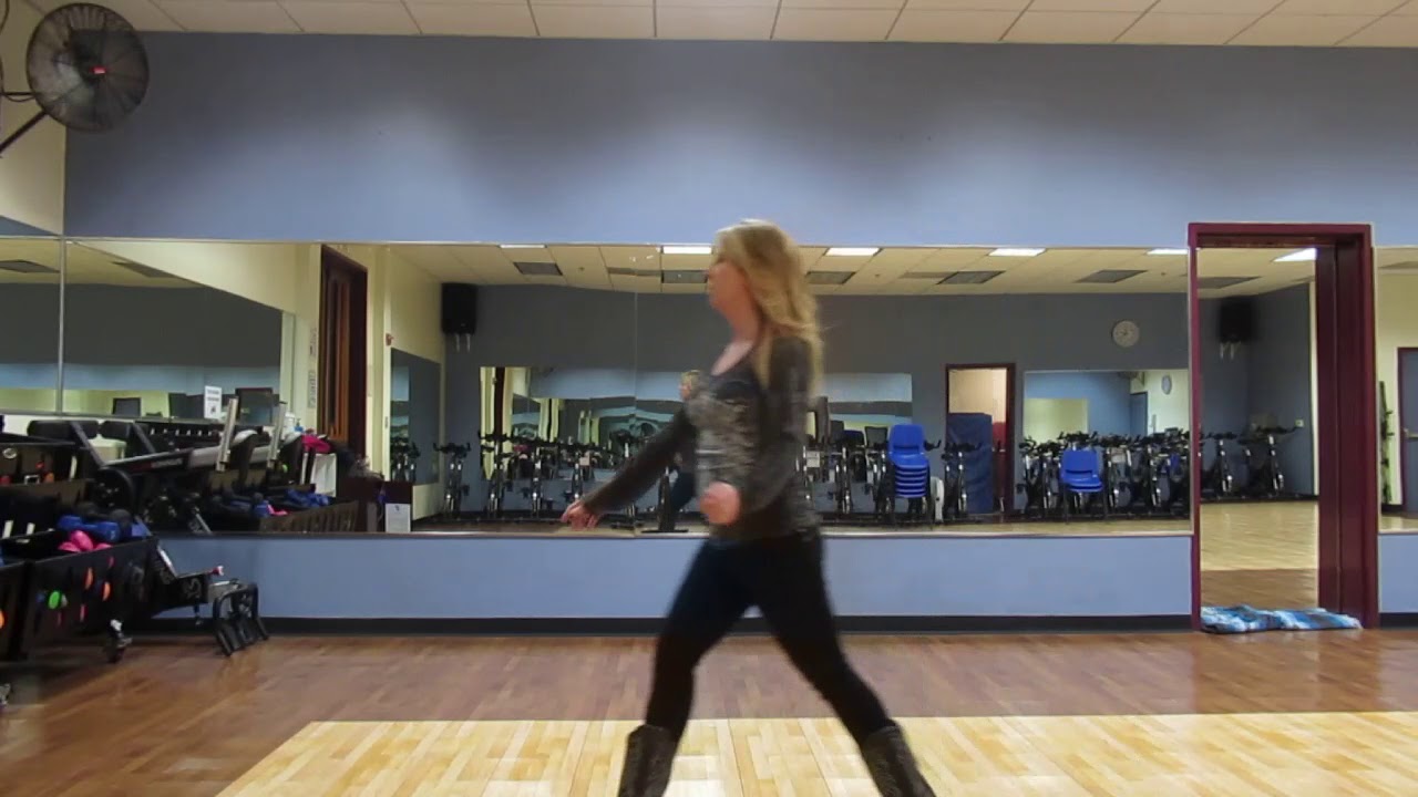 It aint my fault line dance - YMCA practice video - YouTube