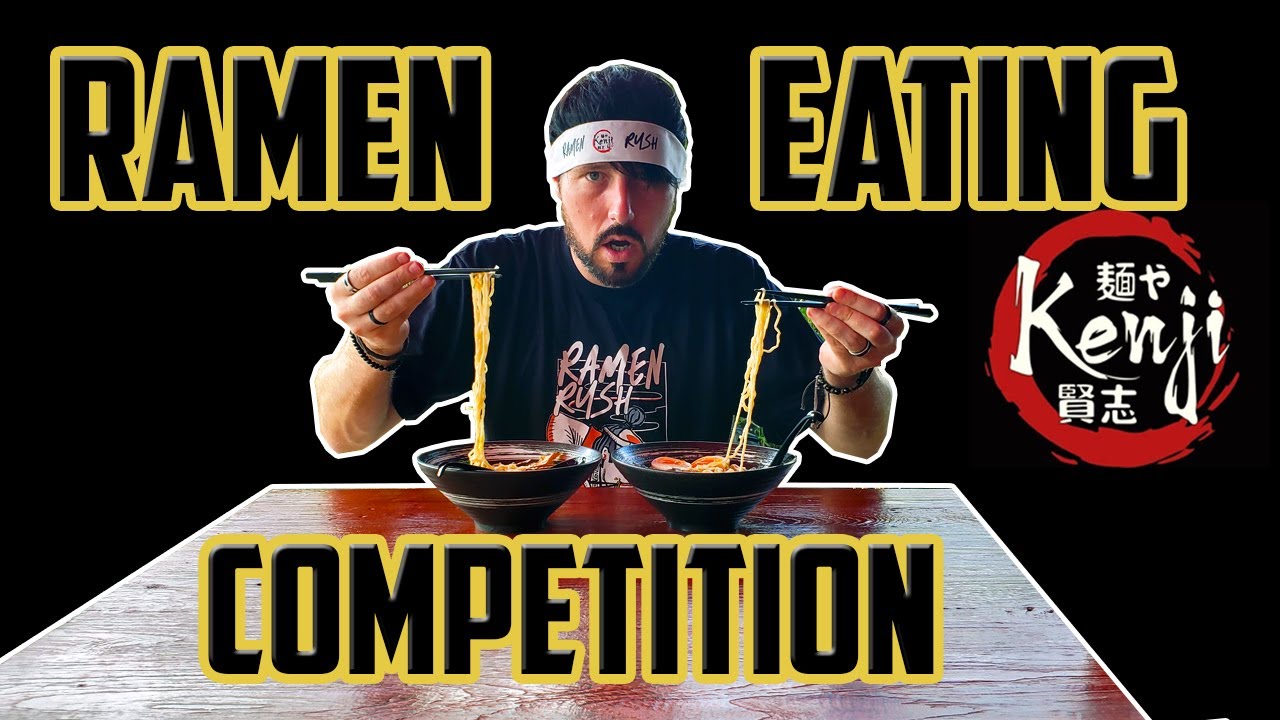 Ramen Rush Eating Competition! Kenji Canggu | How Many Bowls Can We Eat ...