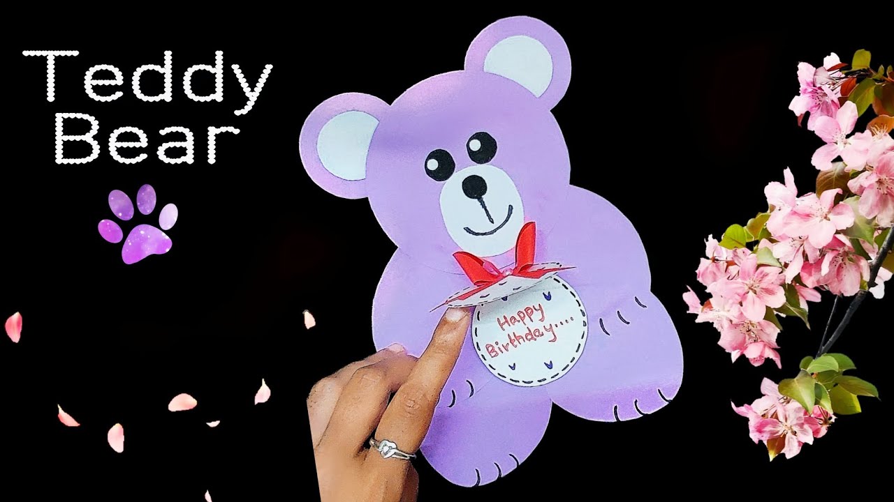 Teddy Bear Handmade Birthday Cards