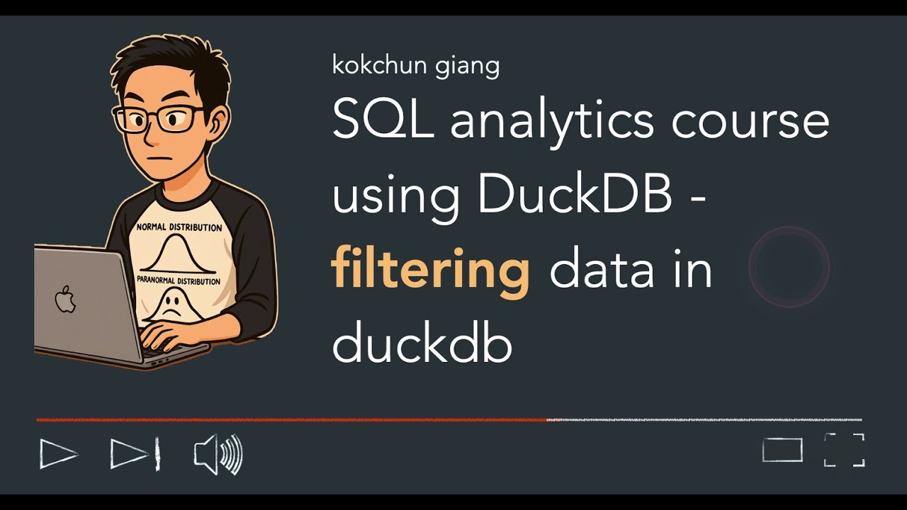 SQL analytics course with DuckDB - filtering data - YouTube